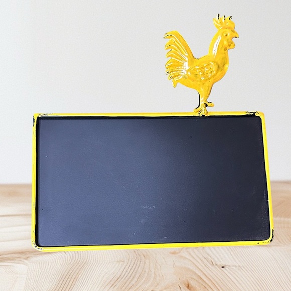 Distressed Designs | Accents | Vintage Distressed Yellow Rooster ...